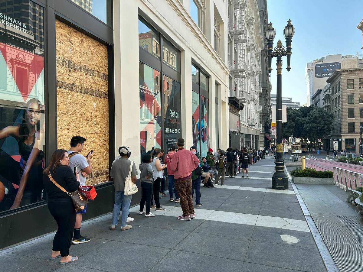 Dozens in SF line up for limited-edition blue moon-themed Swatch