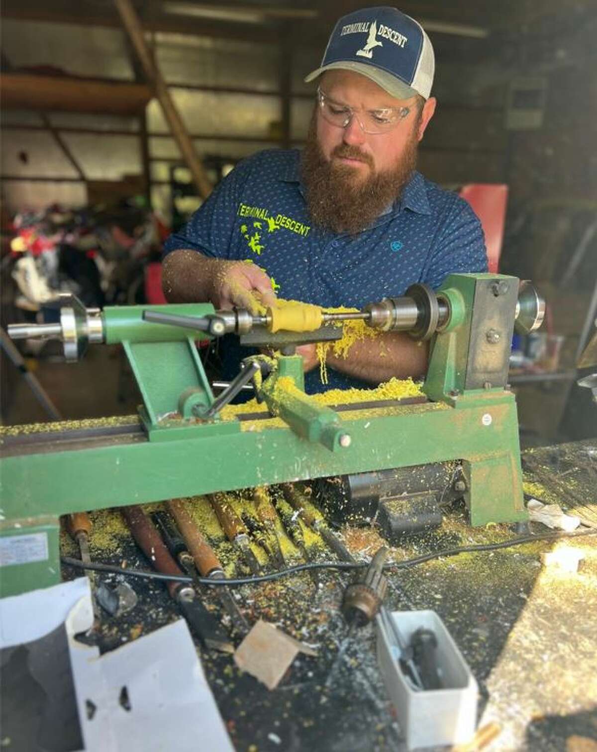 Duck call duo creating art in Godfrey