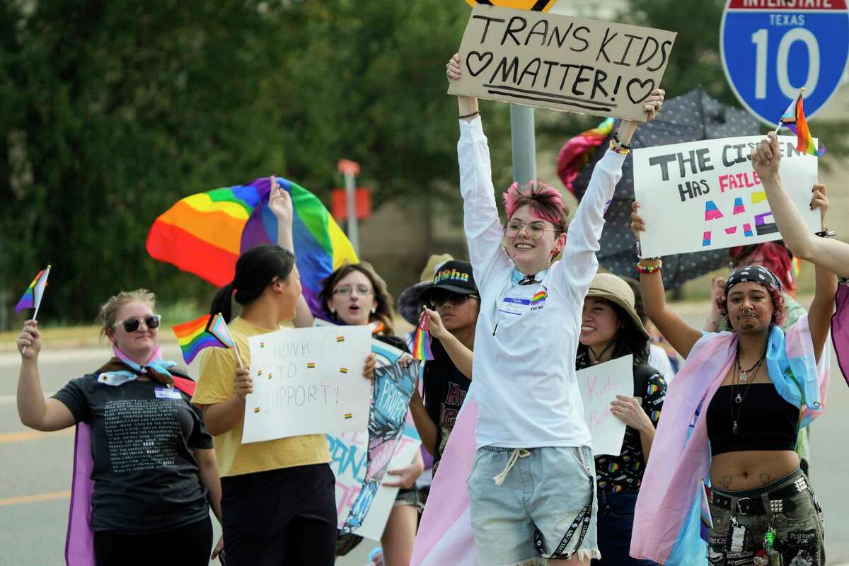 Katy ISD students gather to protest district’s new transgender policy