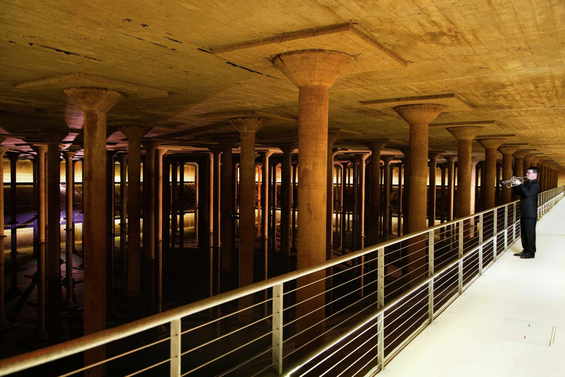 Buffalo Bayou Park Cistern offers a unique Houston experience