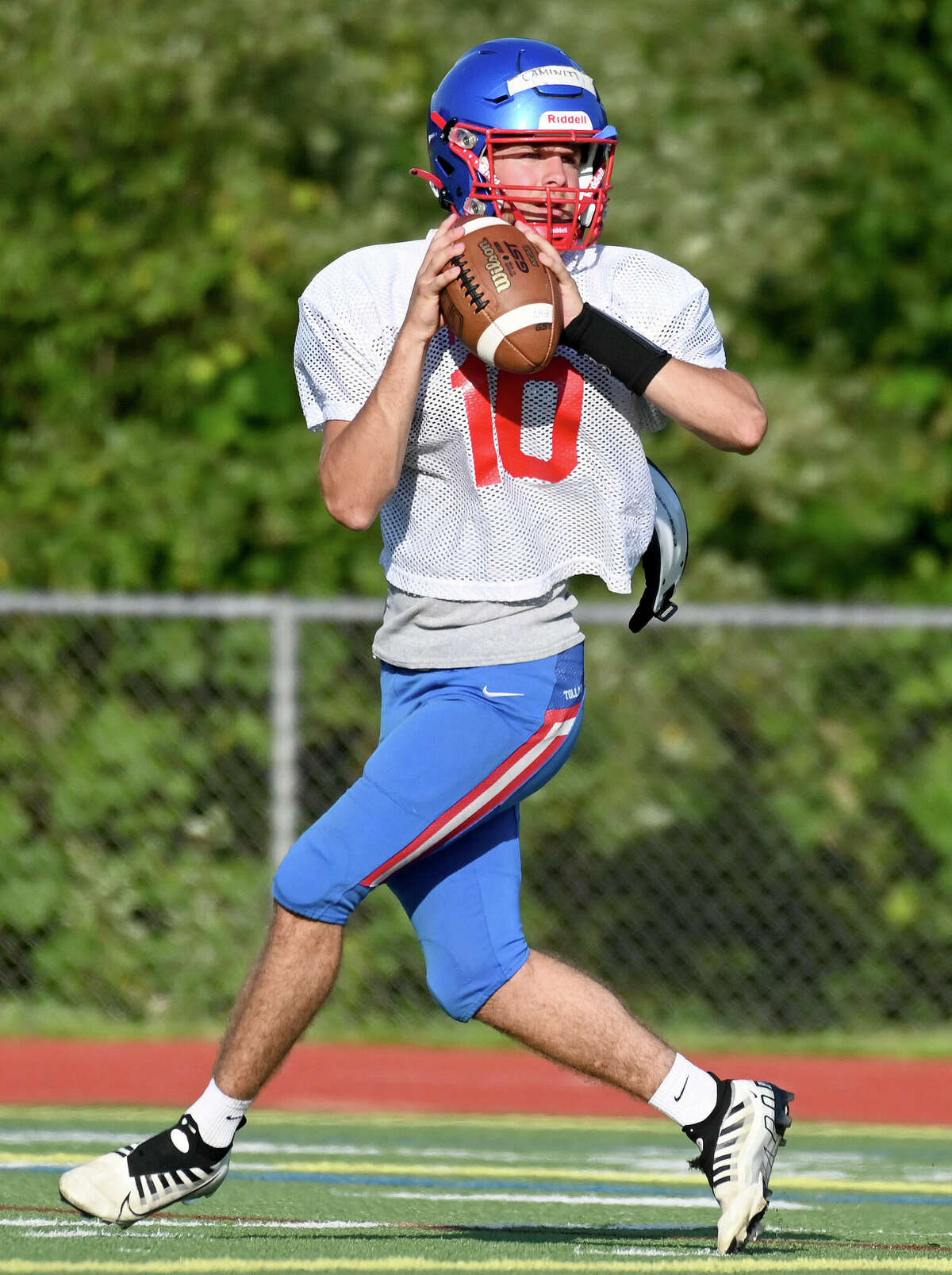 AJ Cady, son of late Tolland football coach Scott Cady, a senior.