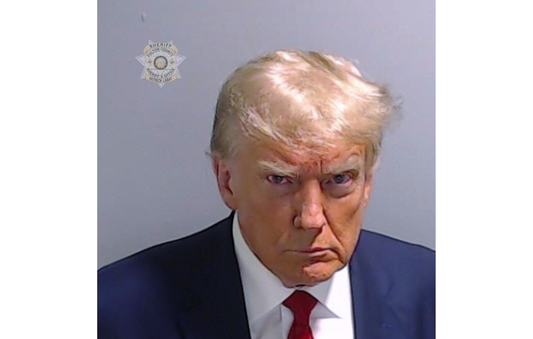Trump's mugshot is totally gangsta