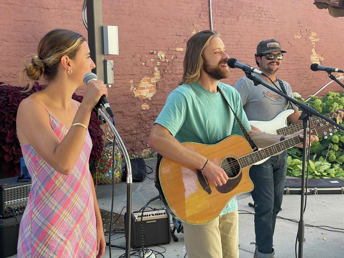 Cold Leather Seats performs at Pocket Park in Big Rapids
