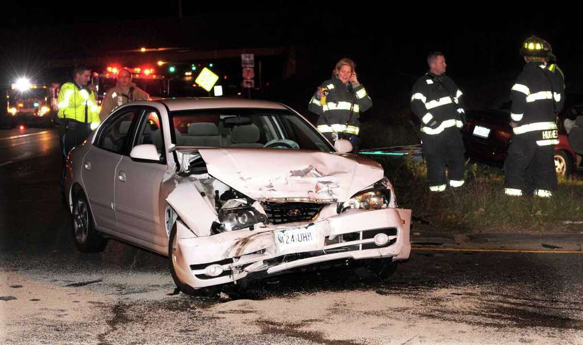 Two-car accident closes Route 7 entrance ramp Friday night