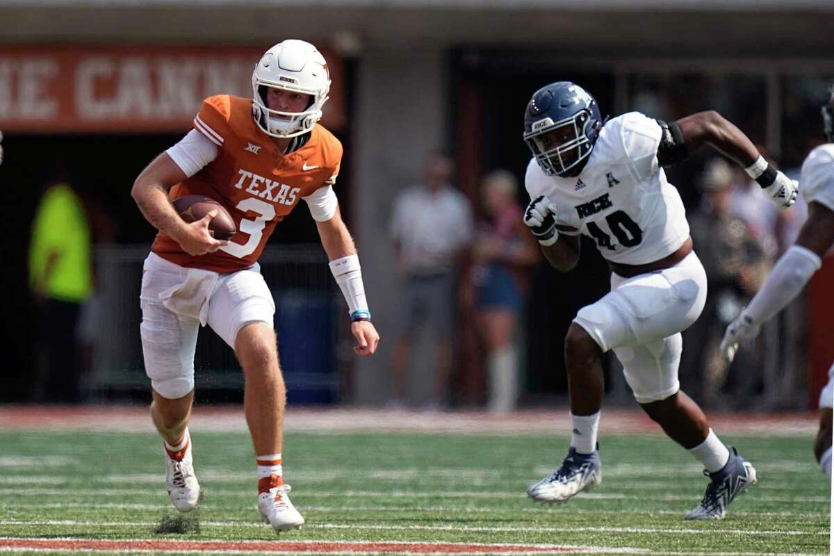 No. 11 Texas overcomes slow start to beat Rice in season opener