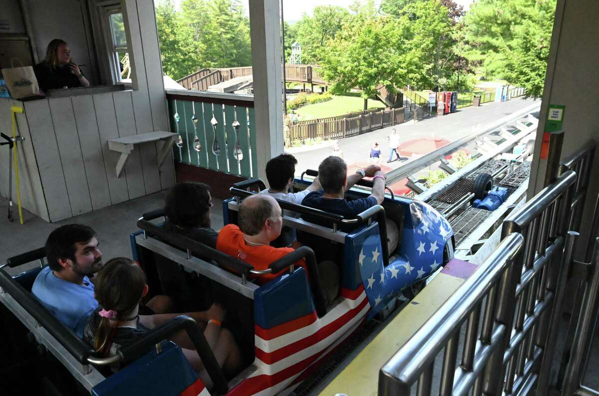 One last ride on Six Flags Great Escape's Alpine Bobsled