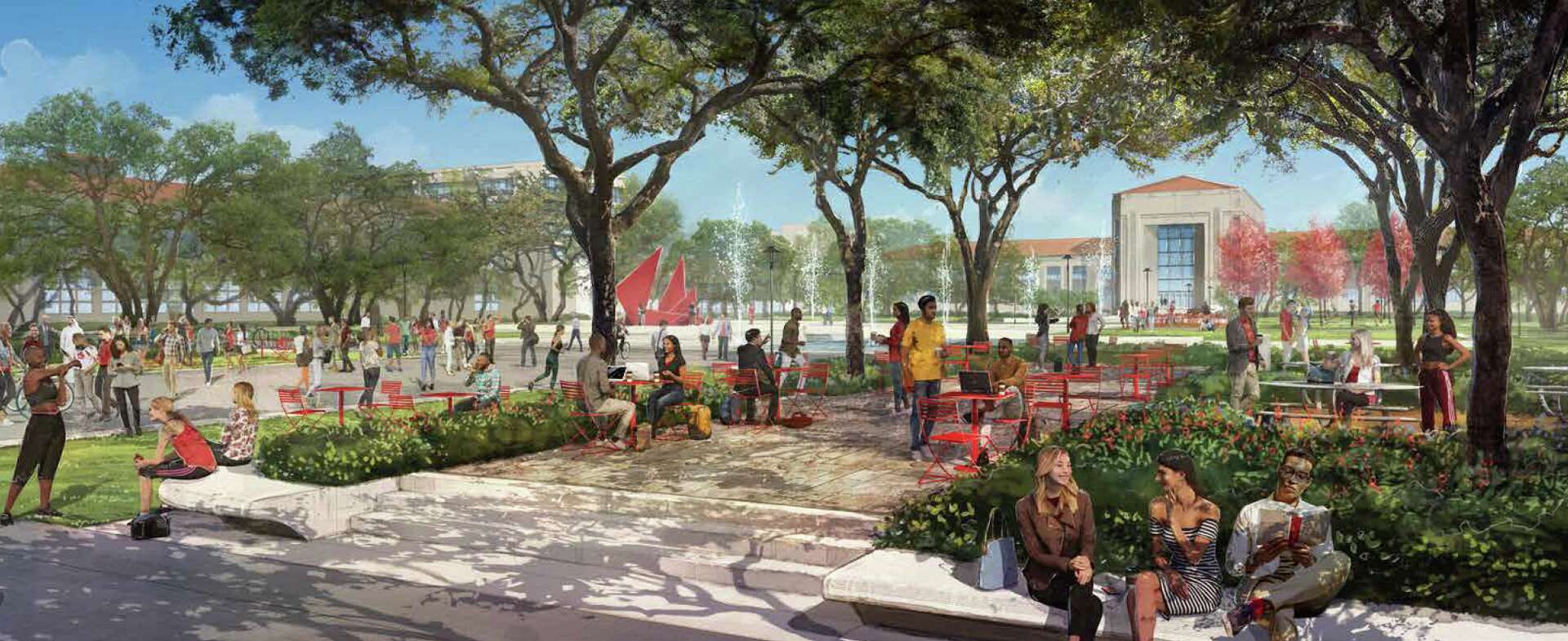 University of Houston unveils $35M landscaping project
