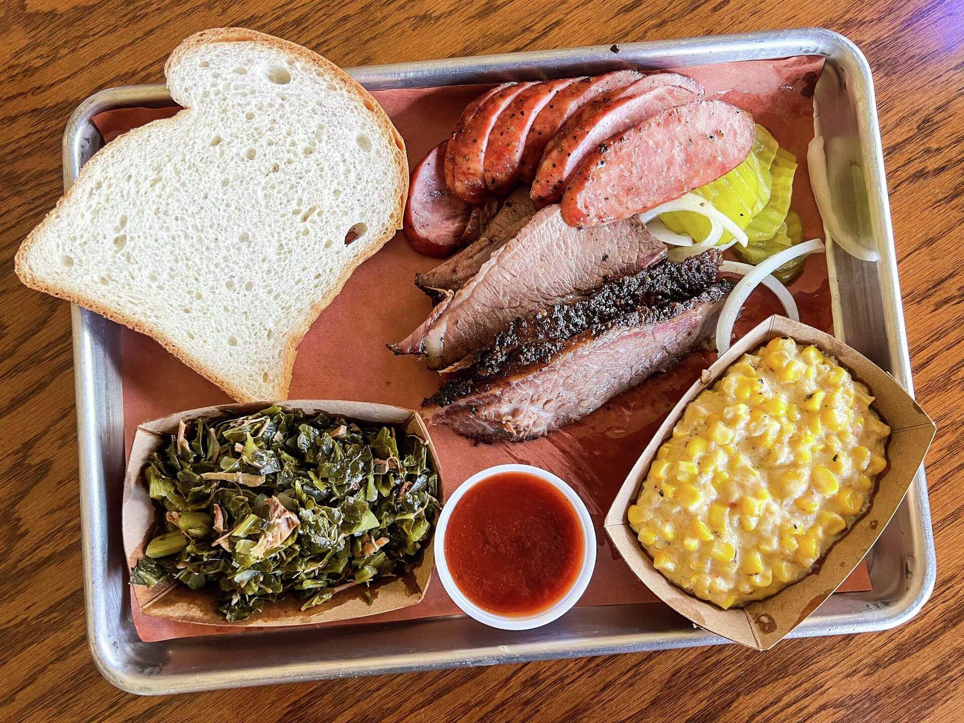 How the two-meat plate became the workhorse of Texas barbecue
