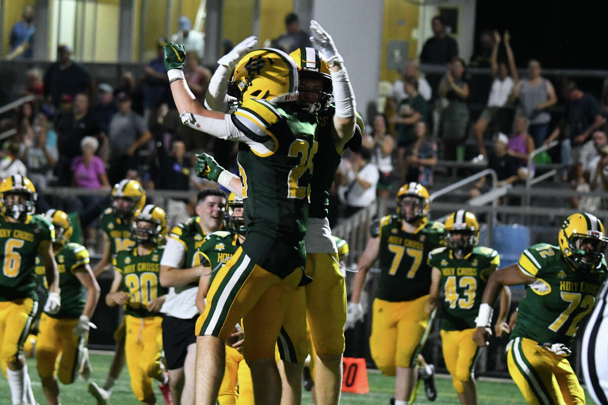 Holy Cross defeats Woodland in CT high school football opener