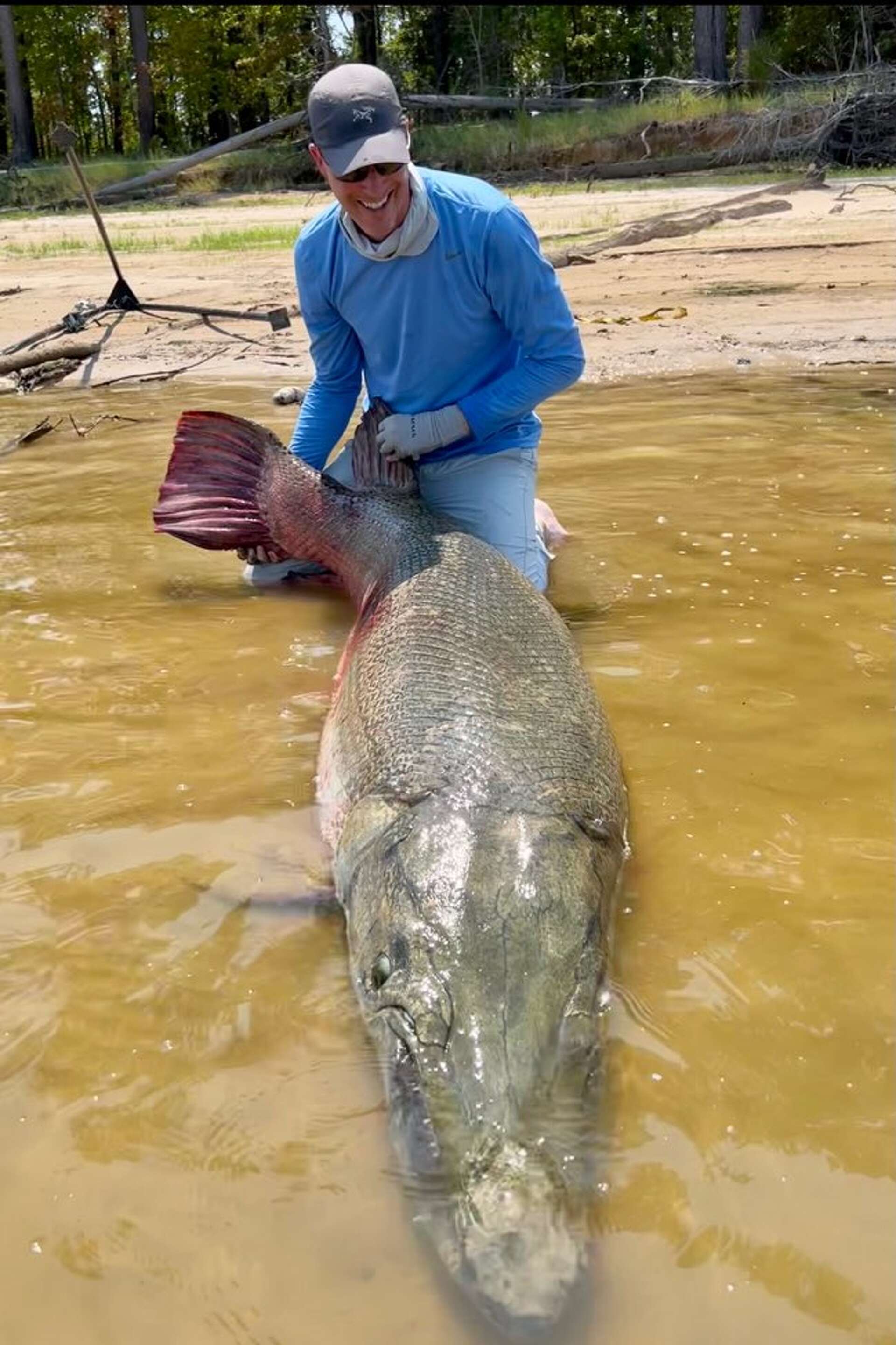Sam Rayburn alligator gar catch could set new world record