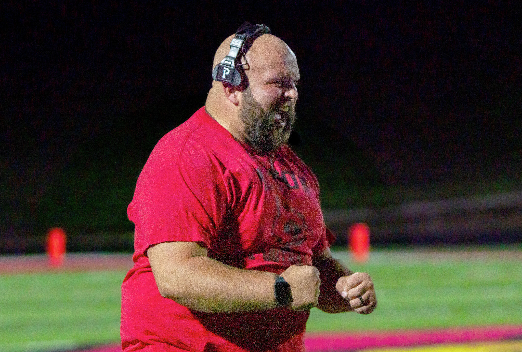 Markle, who was interim head coach, is Alton's head football coach