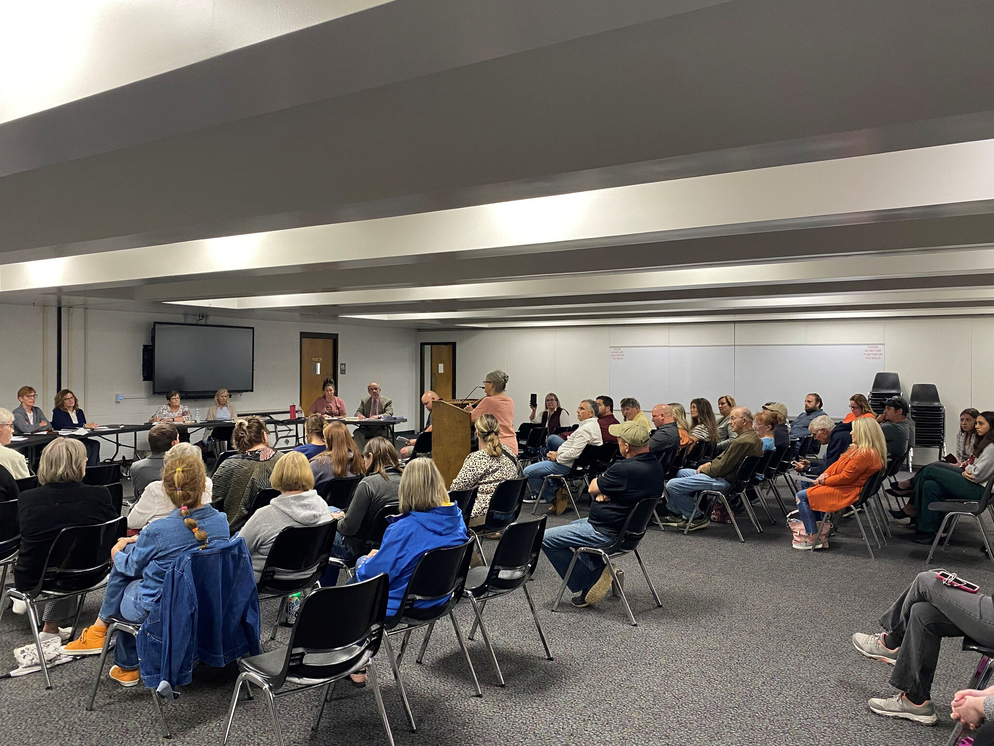 Caro residents speak up in library meeting about views on 'inappropria