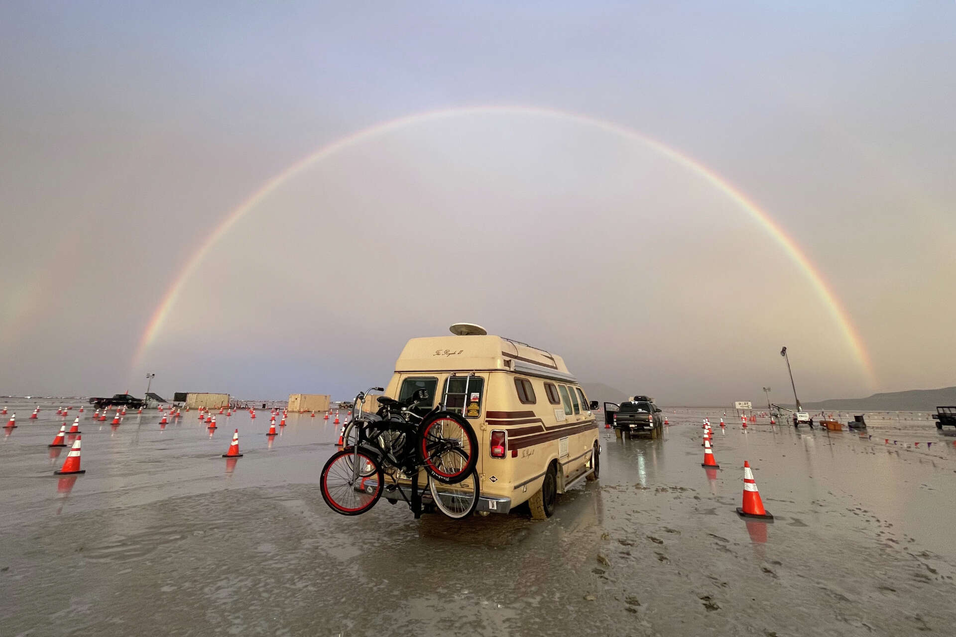 The story of those whose vehicles got stuck in mud during Burning Man