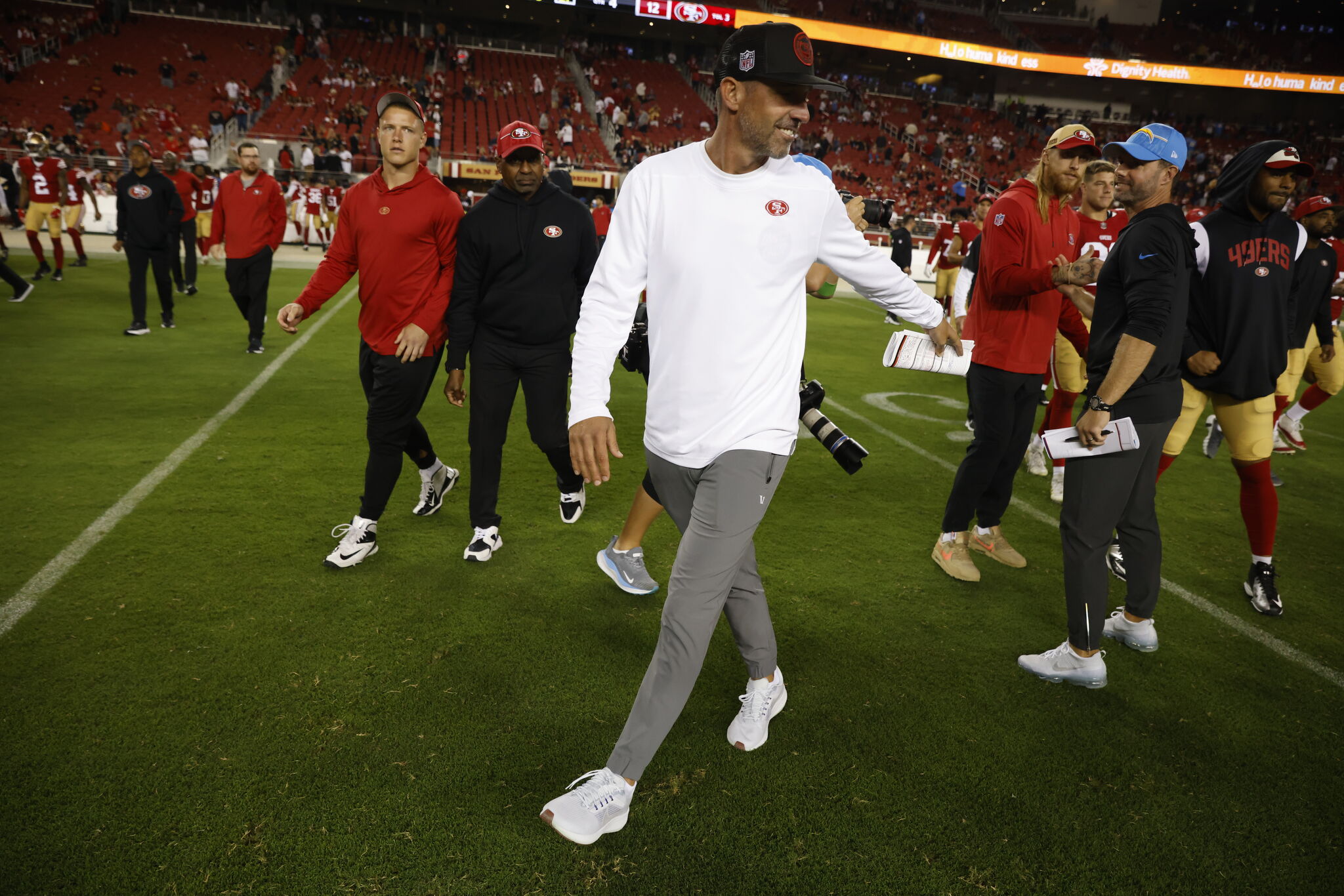 Why were 49ers' stars playing late in a rout? Kyle Shanahan explains