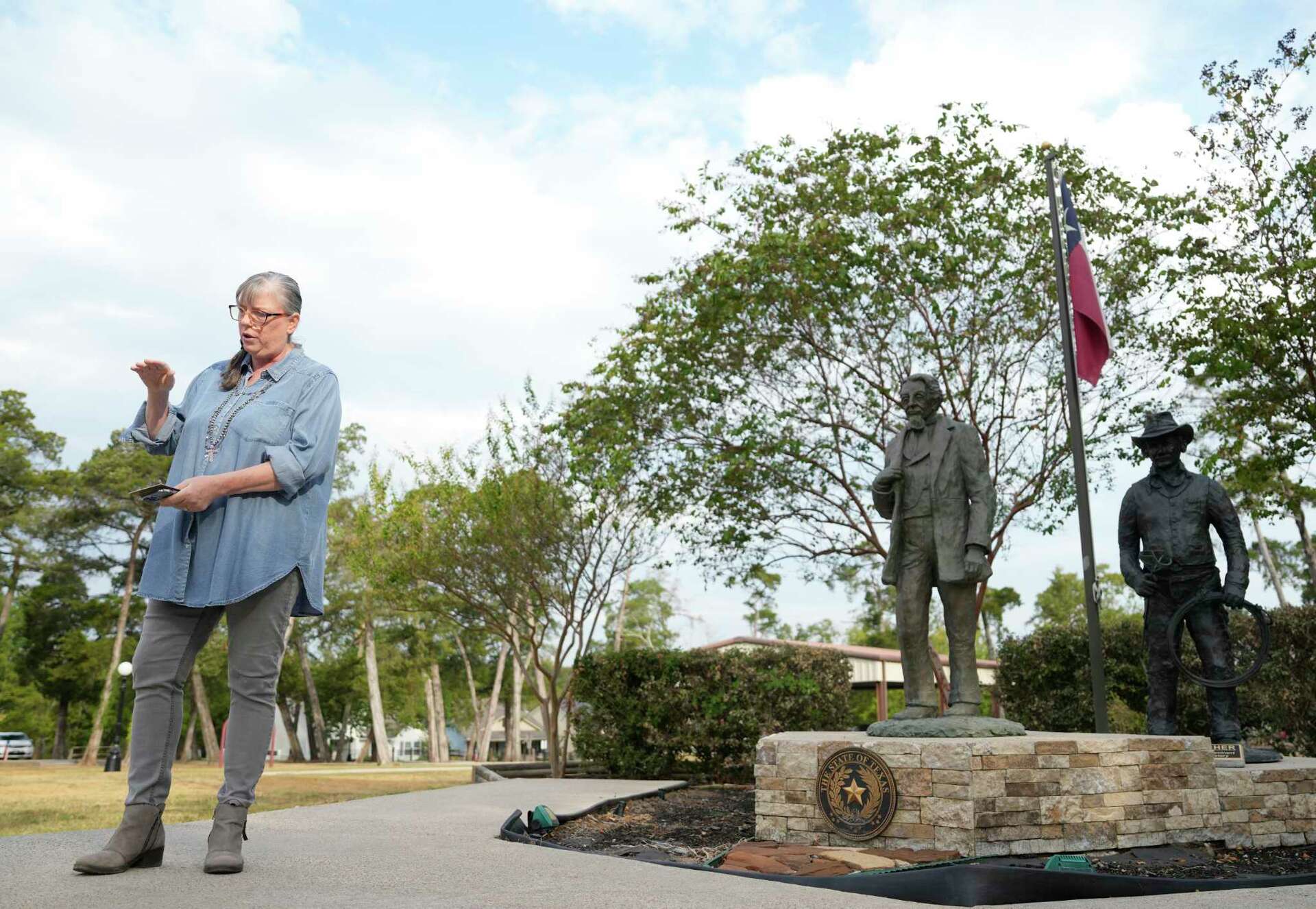 'The Rancher' statue joins Montgomery park monument as project expands