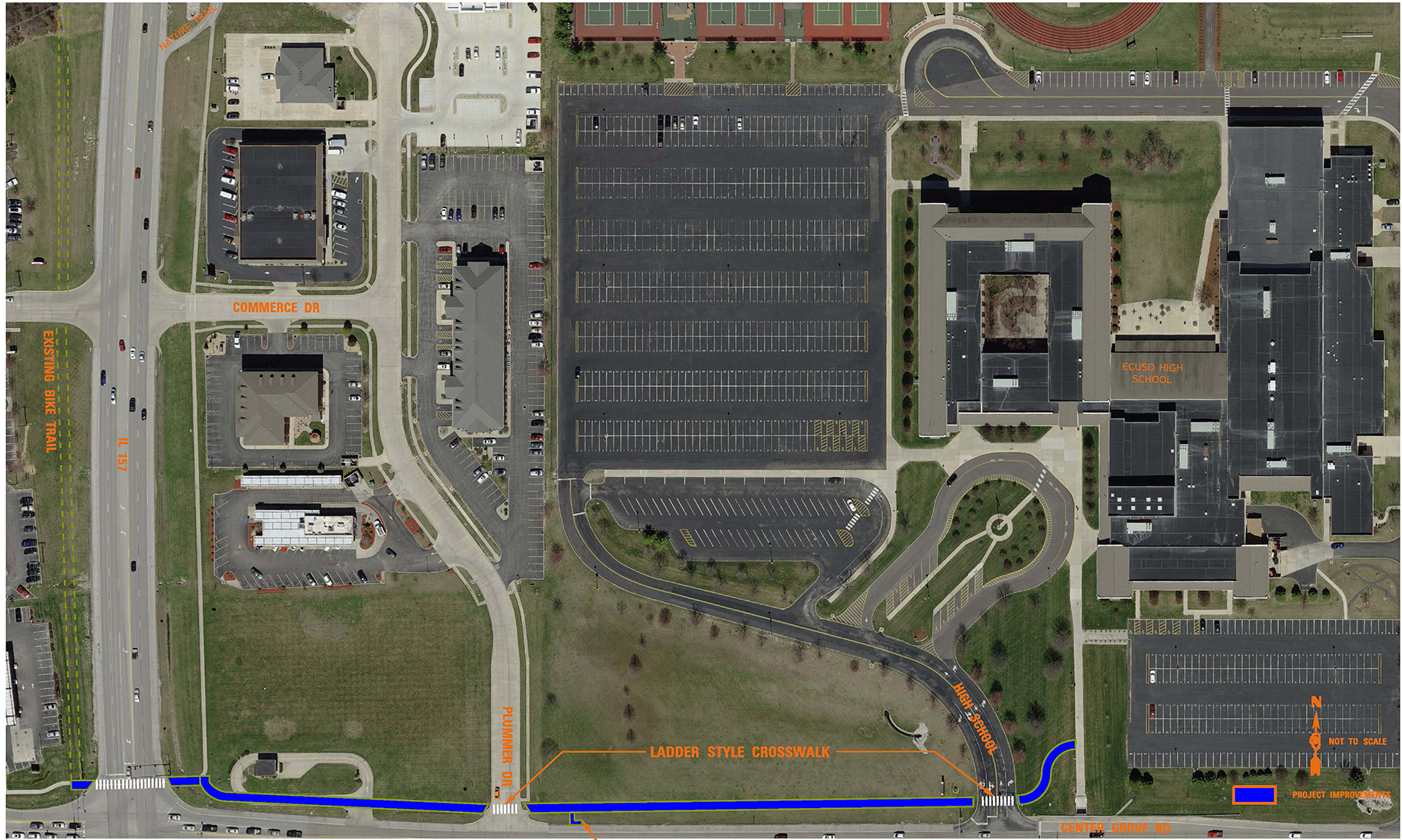 Shared-use path near Edwardsville High School planned