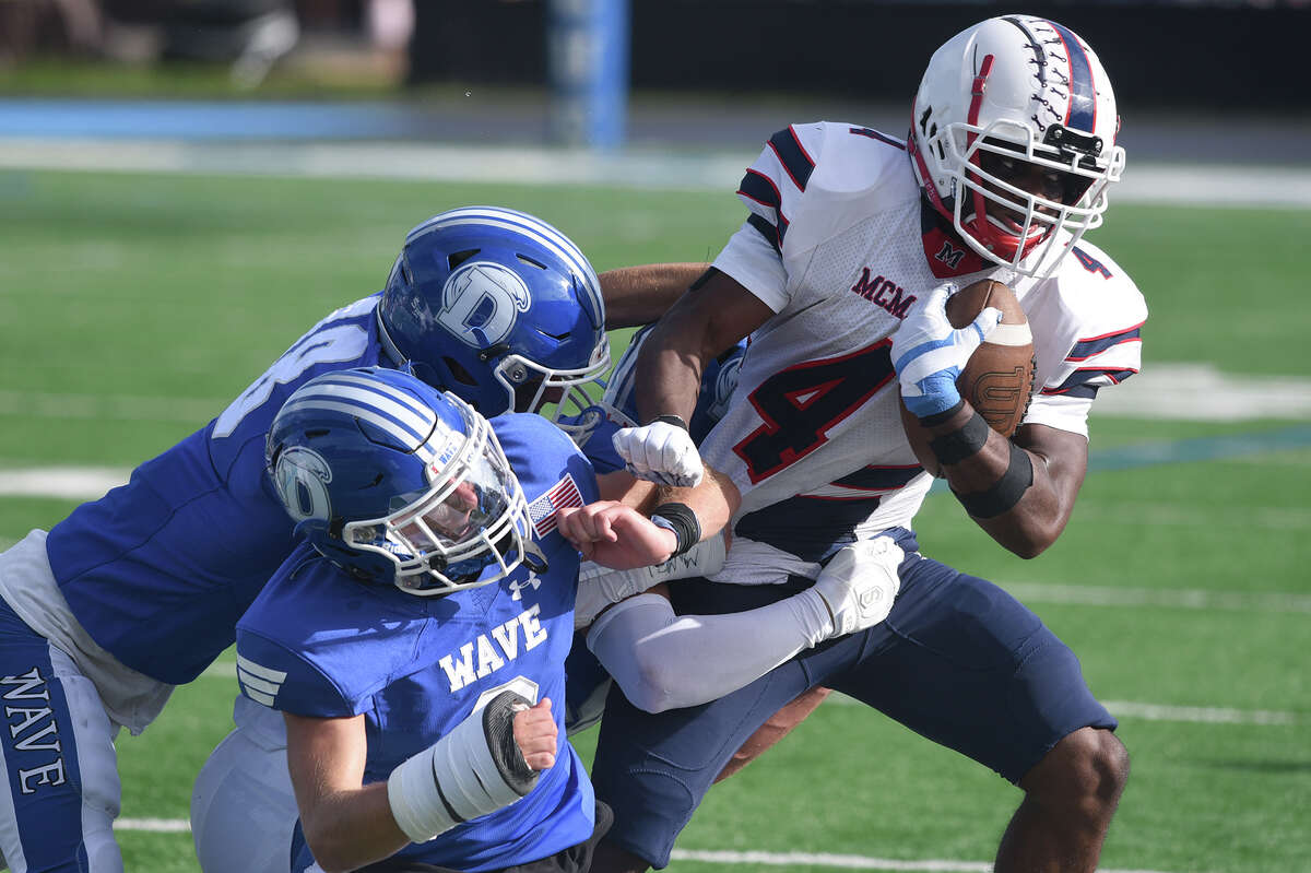 Darien football defeated Brien McMahon-Norwalk in an FCIAC game