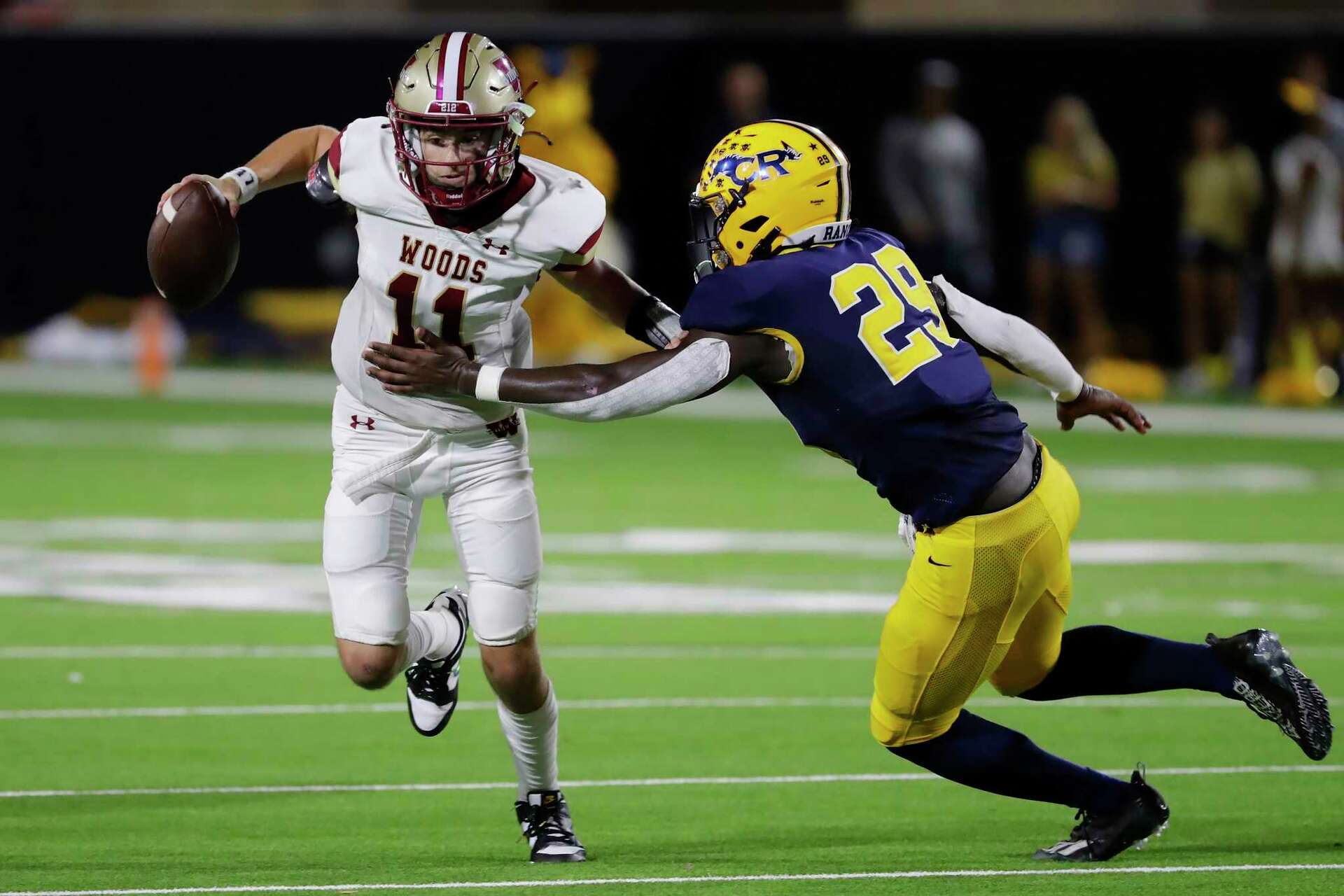 Cy Ranch rolls past Cy Woods; Owen Cossette accounts for 9 TDs