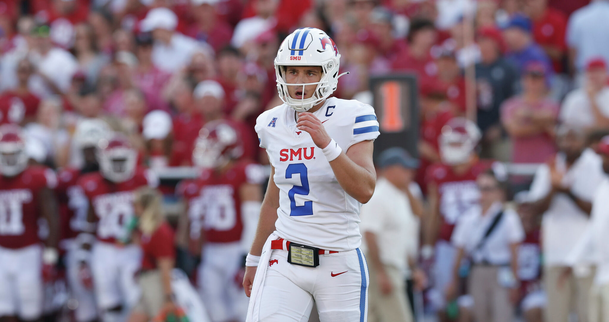 Preston Stone has 6 touchdowns in SMU's rout of Prairie View A&M