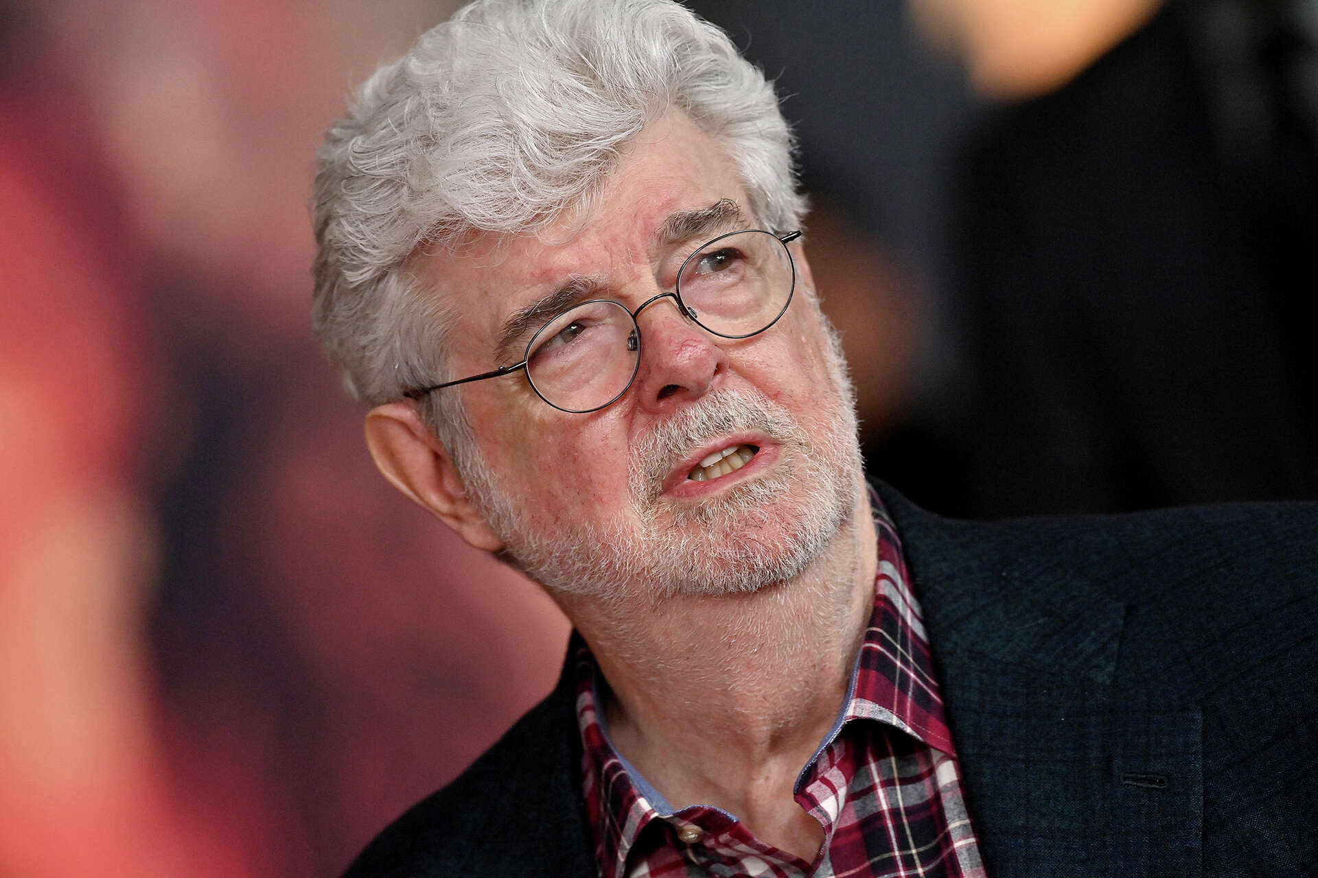 They posted a family photo on X. George Lucas was in the background.