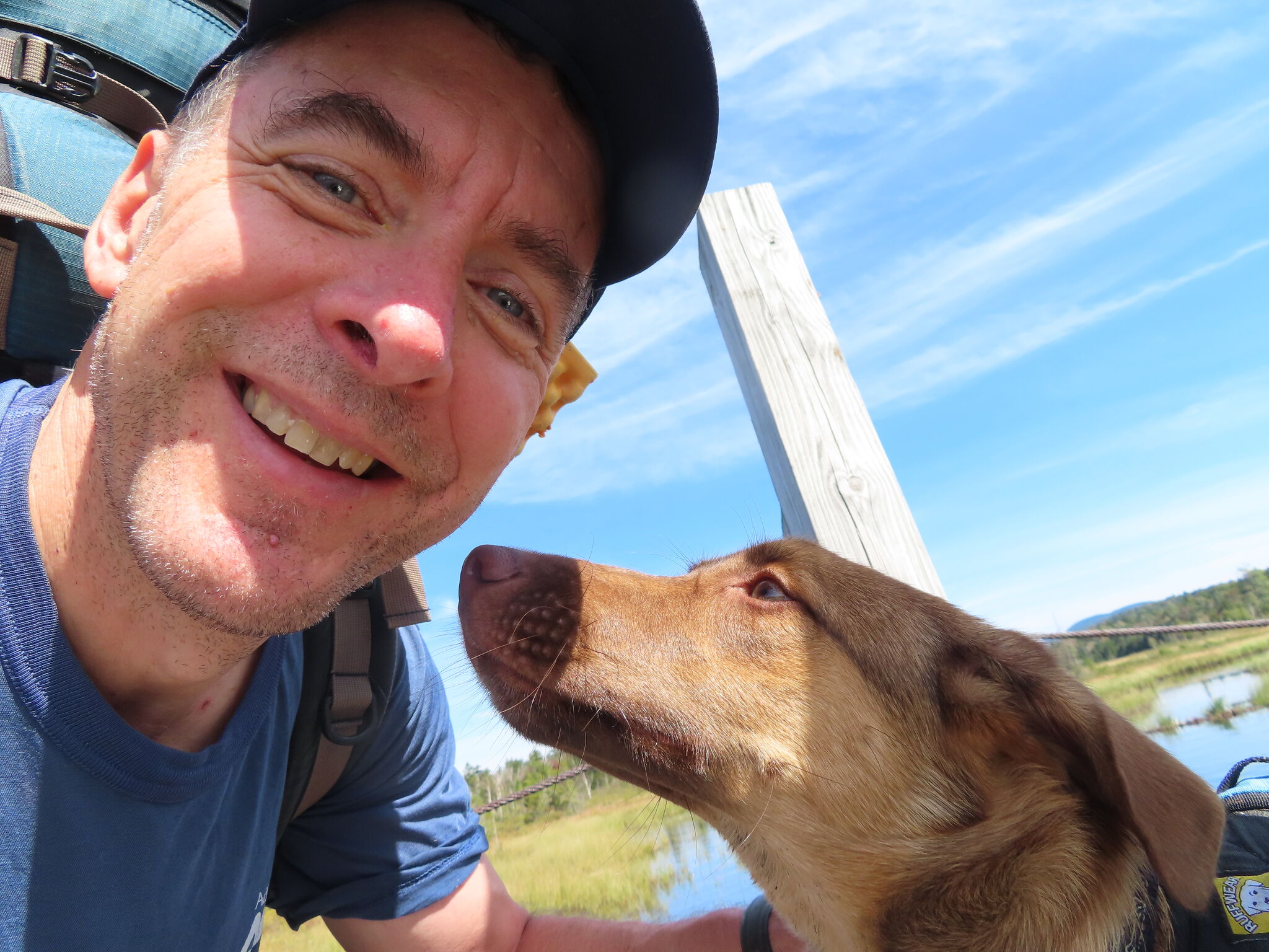 Making some new hiking memories with Cooper on French Louie loop