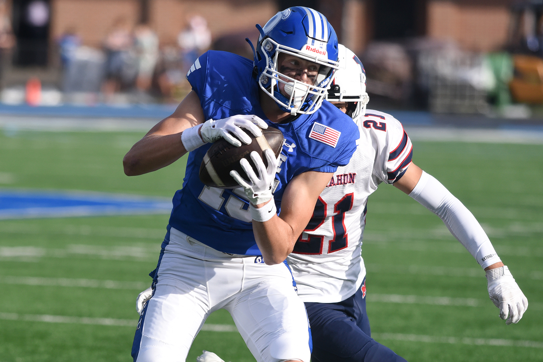 Darien football tops McMahon; field hockey, volleyball extend streaks