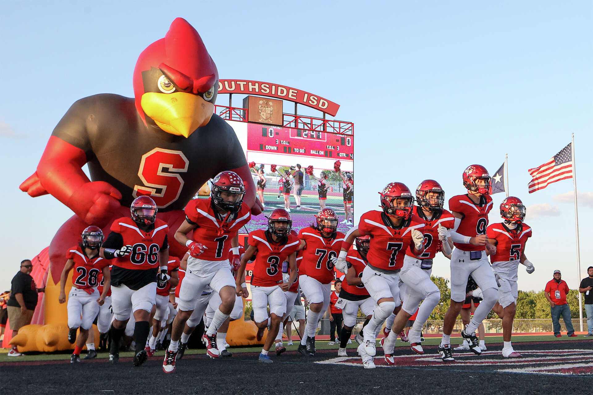 Southside football beats Medina Valley on goal line stand