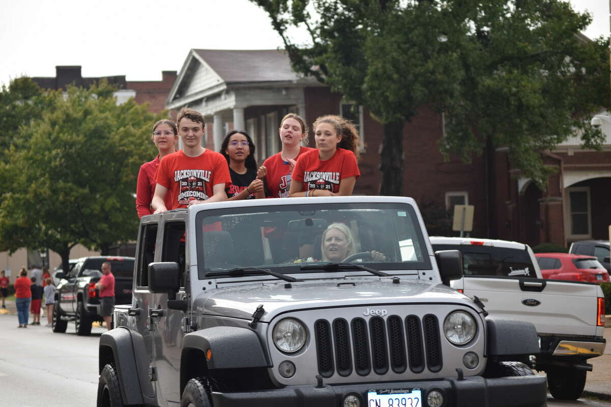 Jacksonville High School holds its homecoming parade