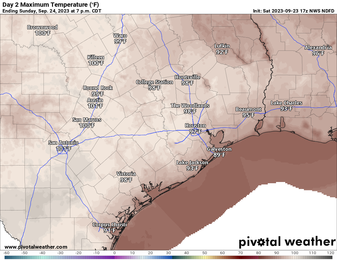 Houston weather: Record heat expected Sunday, storms by Monday