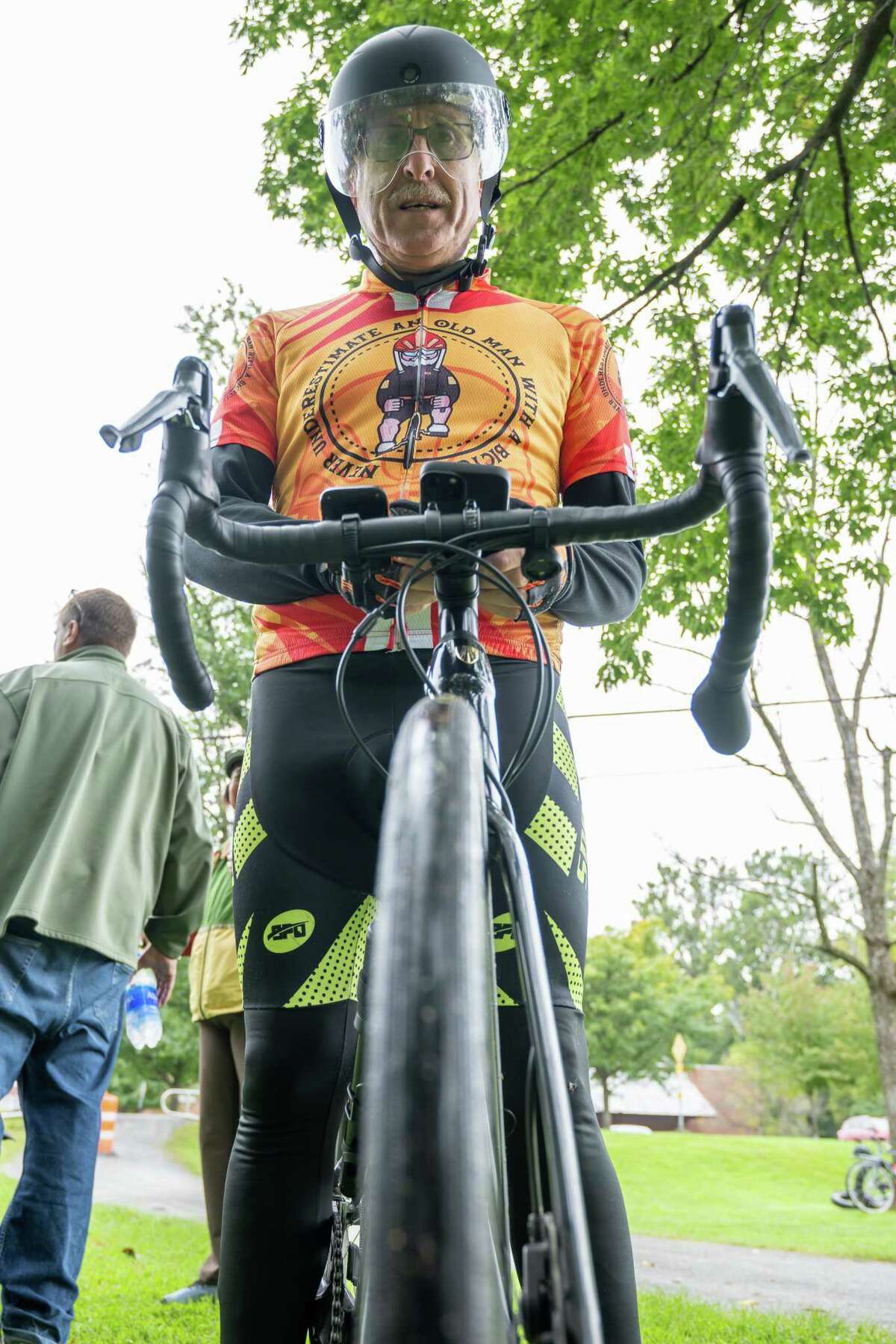 Cyclists, trail advocates ride from Corning Preserve to Peebles Island
