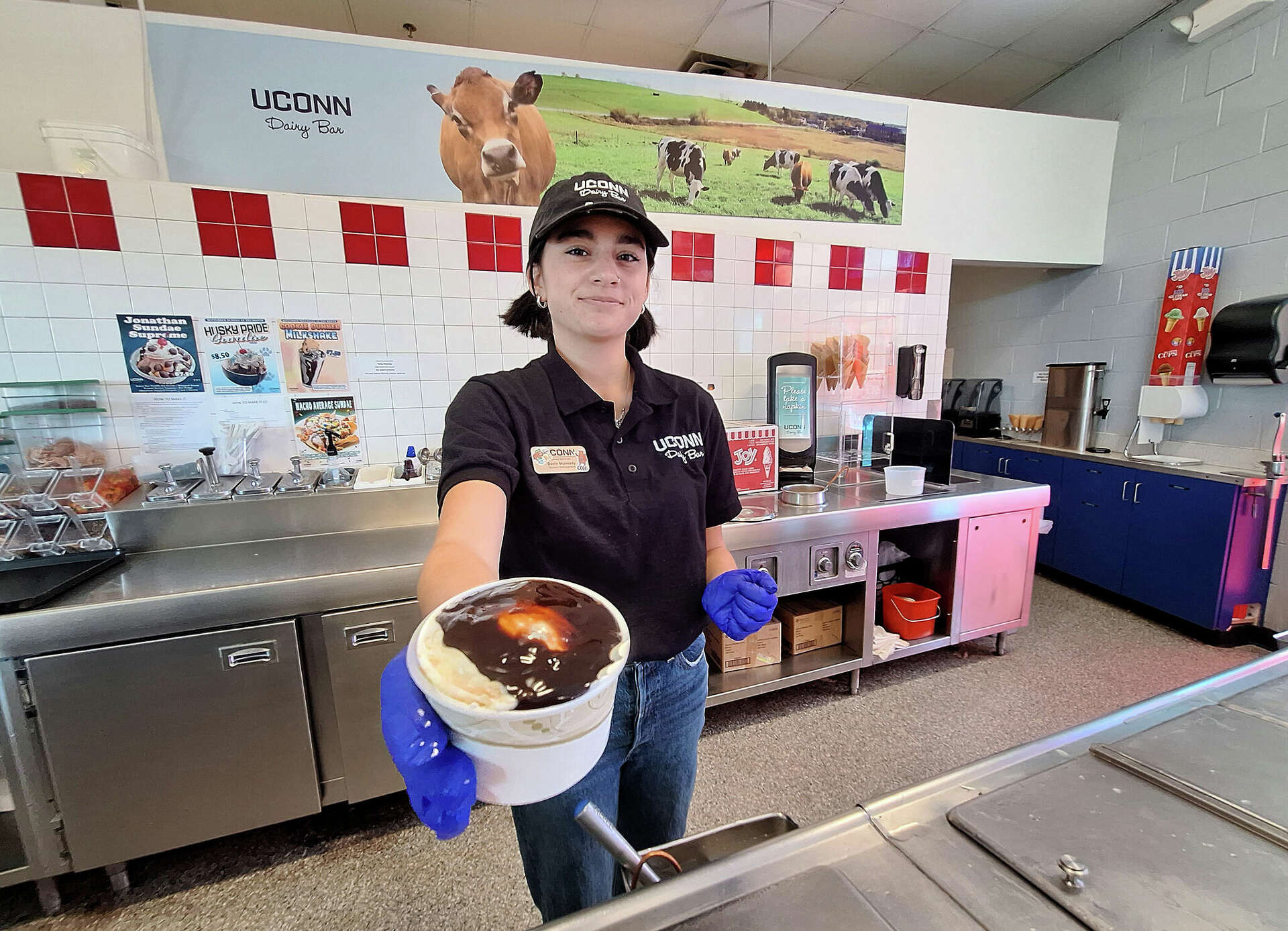 Inside UConn's creamery where students churn ice cream and education