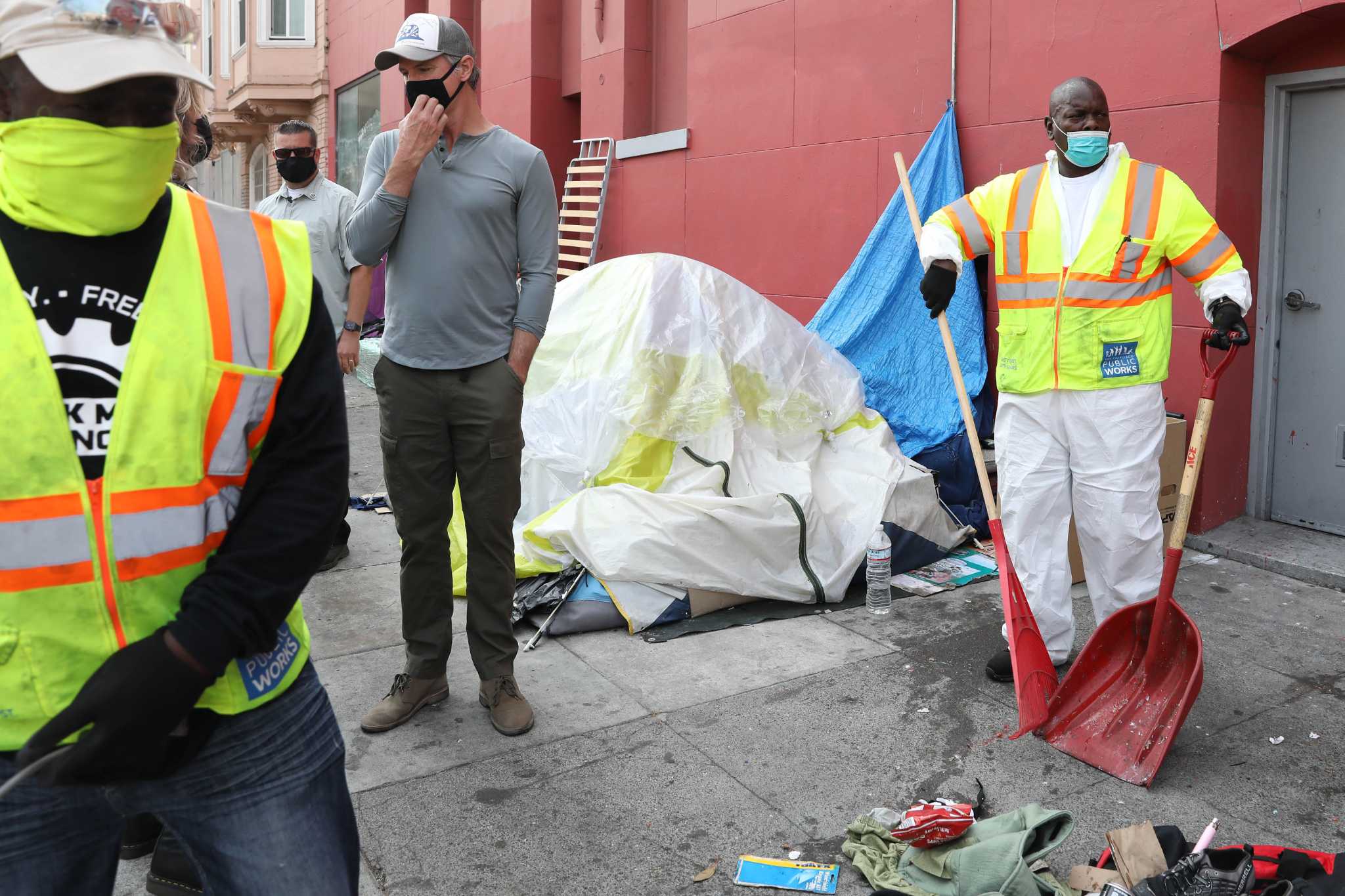 Gavin Newsom sides with conservatives on homeless encampment case