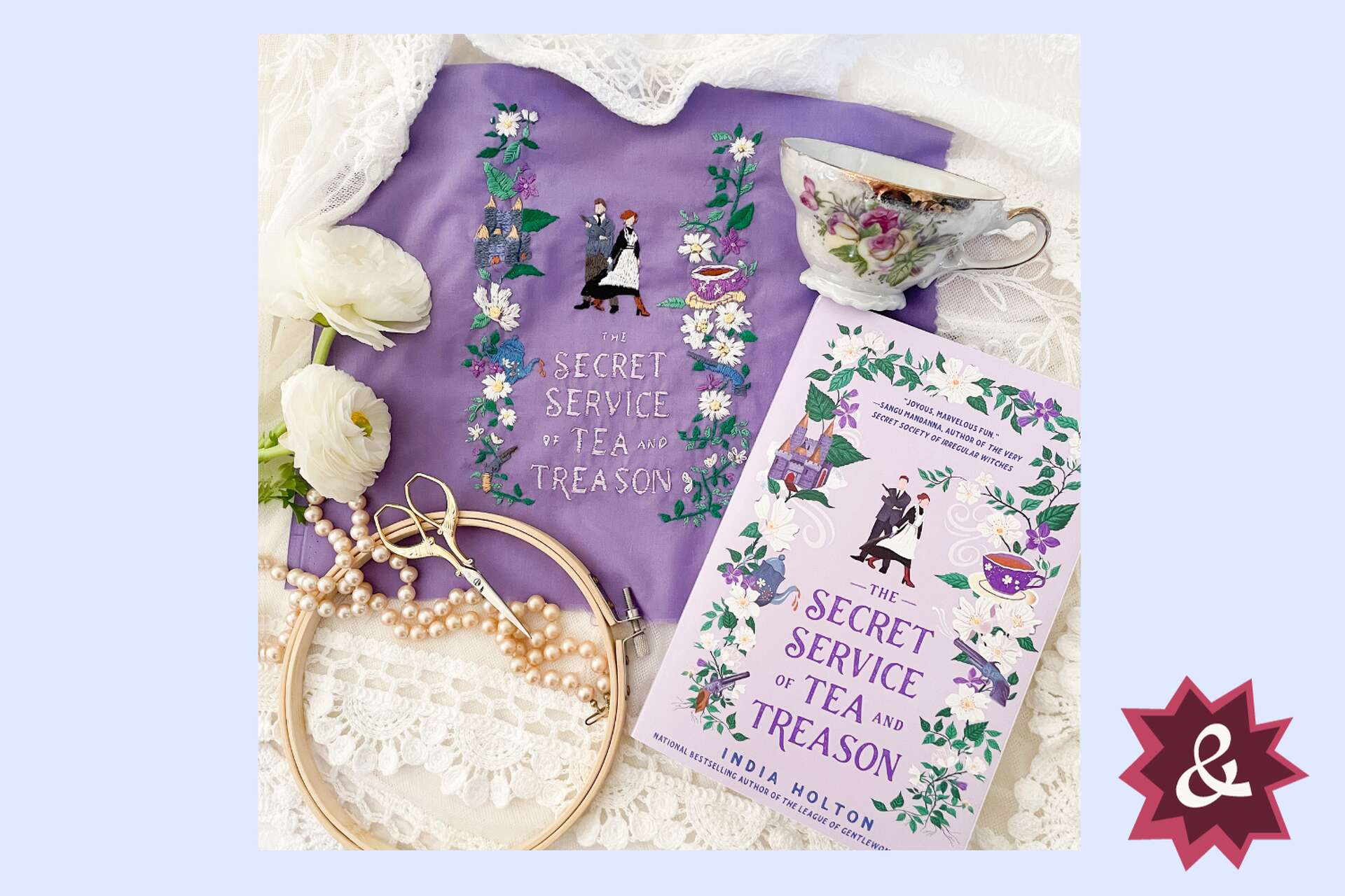 I Can’t Stop Turning My Favorite Book Covers Into Embroidered Art