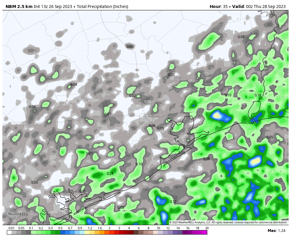 Houston could see a few storms bubble up Wednesday afternoon