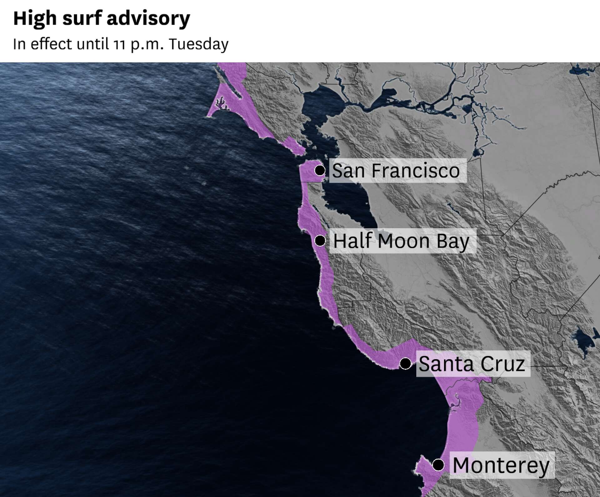 California surf advisory: Dangerous waves pose elevated hazards
