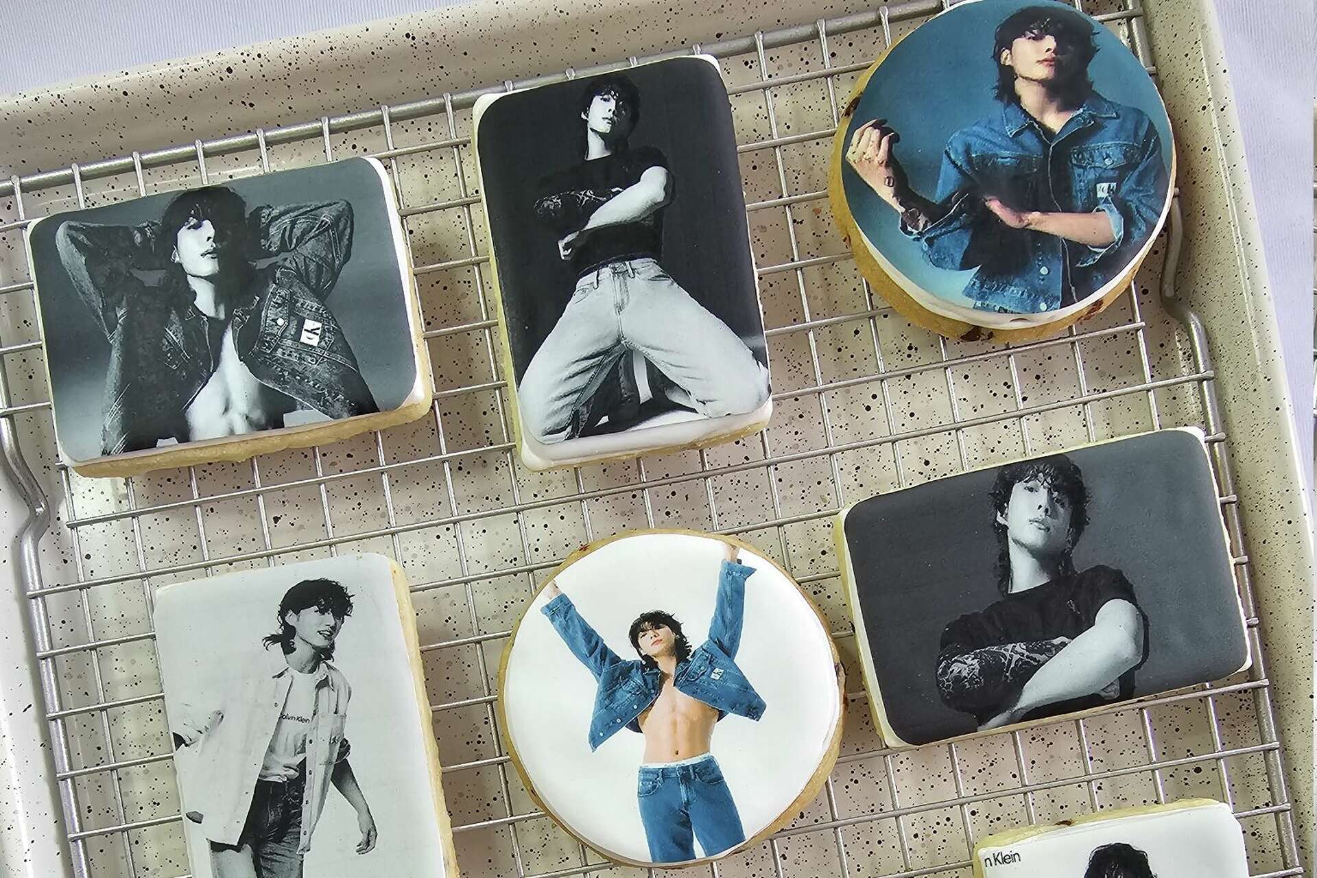 K-pop band Loossemble shows off Houston baker's custom cake