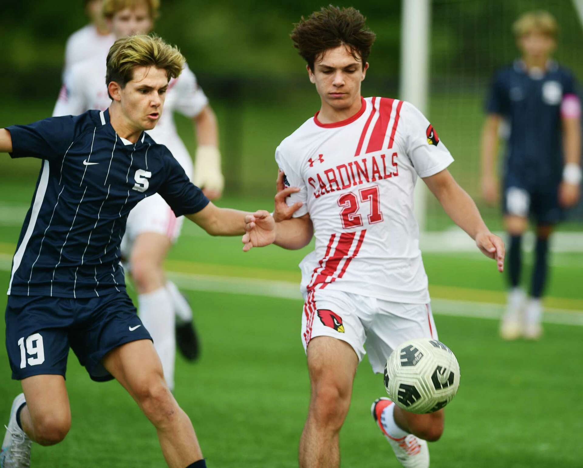Staples defeats Greenwich in FCIAC boys high school soccer