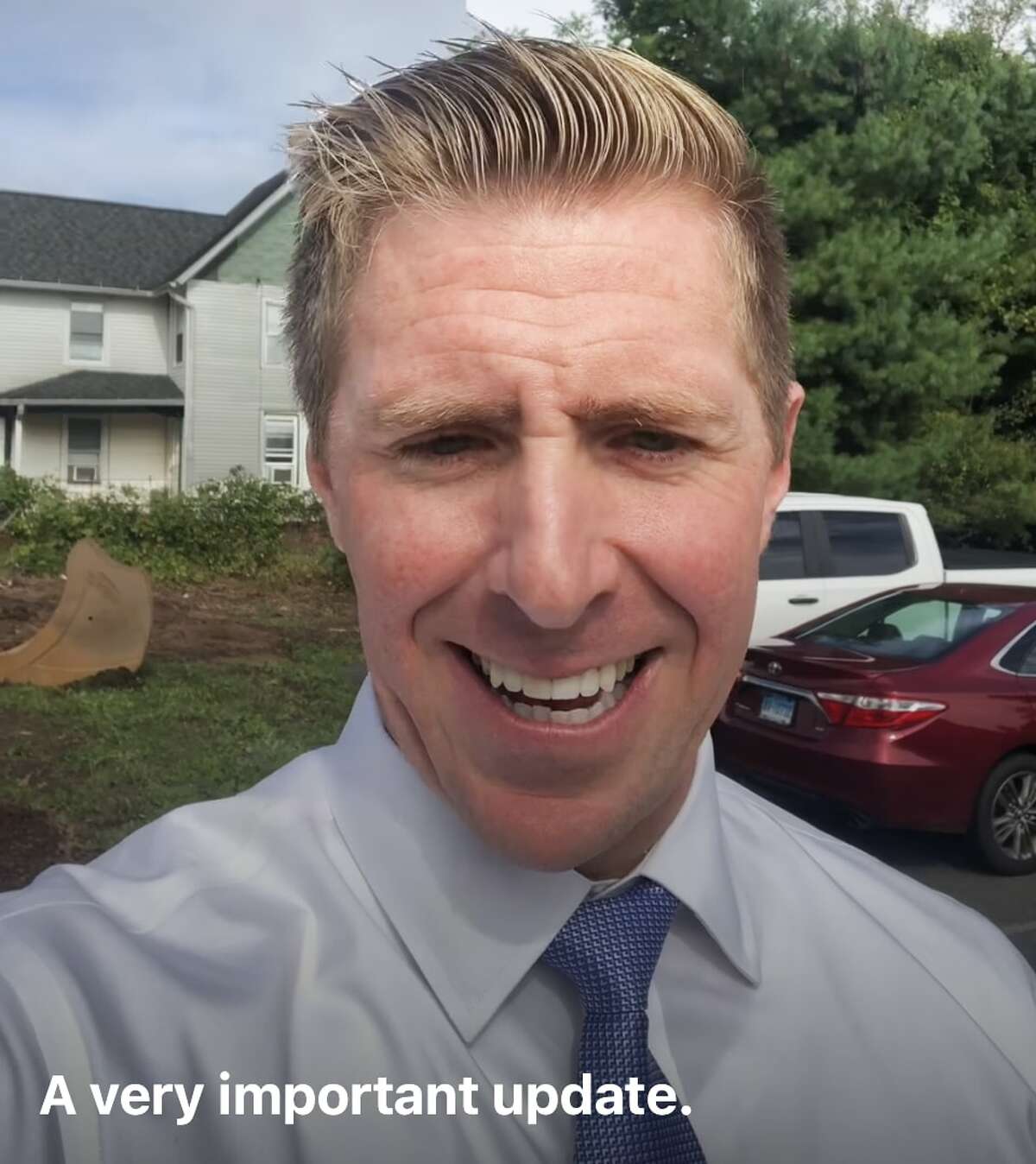 CT 1st selectman jokingly assures people sidewalk gaffe is fixed