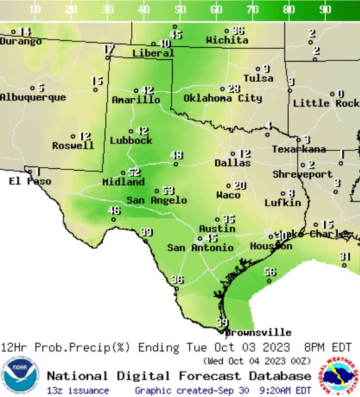 Rain, cooler weather ahead for Laredo in first week of October