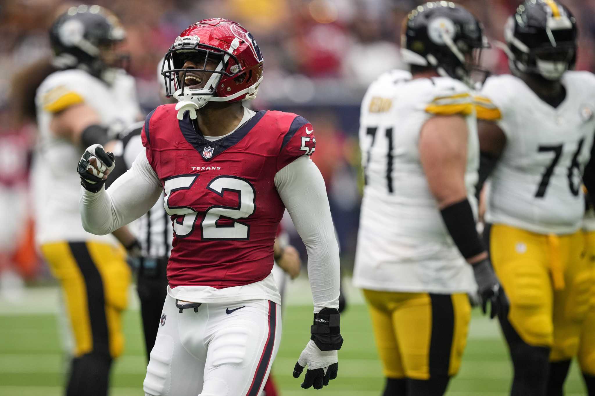 Houston Texans pass rusher Jonathan Greenard ruled out for Titans game