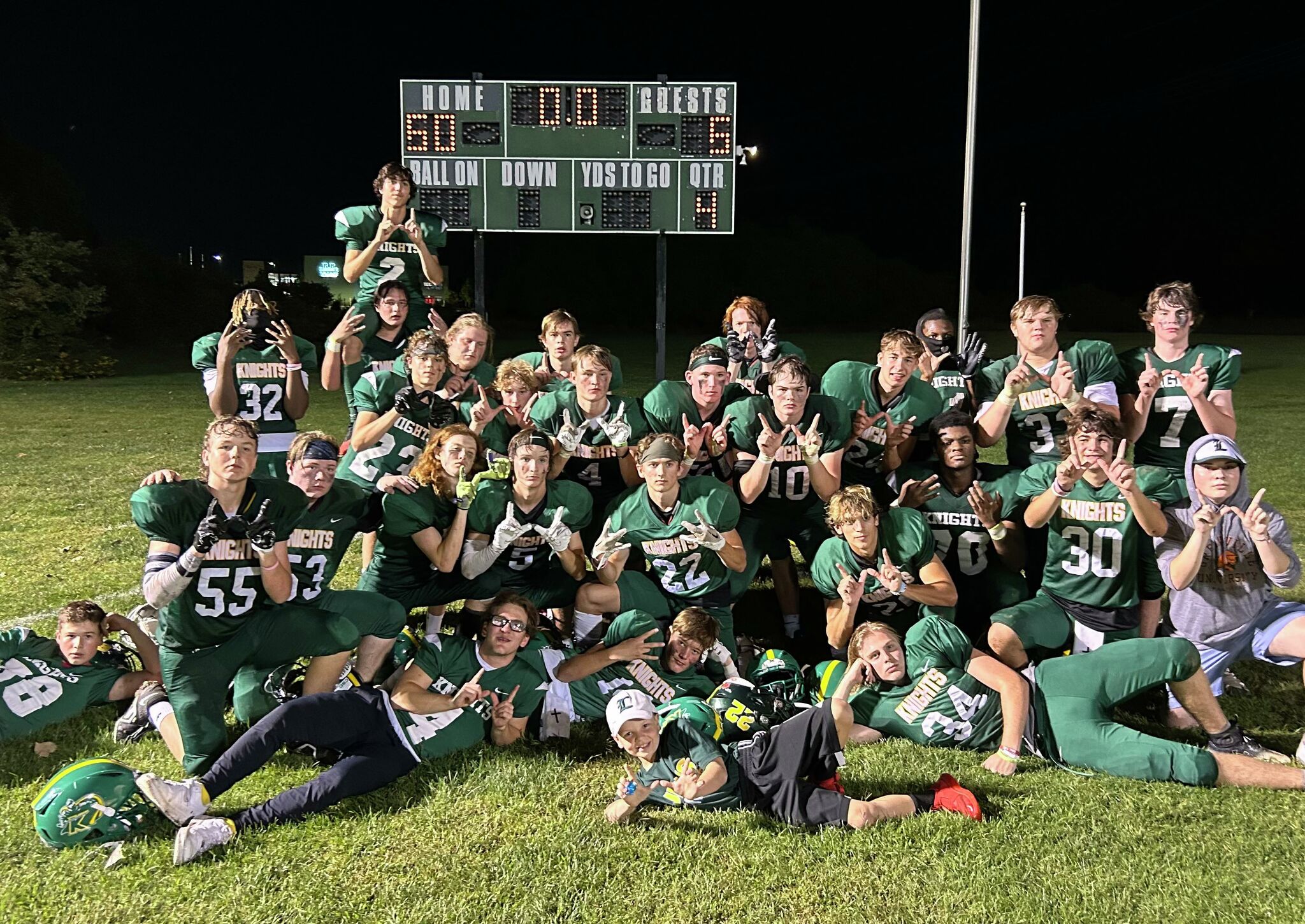 Knights win big on Homecoming