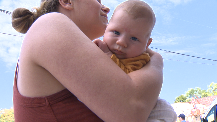 First responders who helped save baby's life reunite for the first time