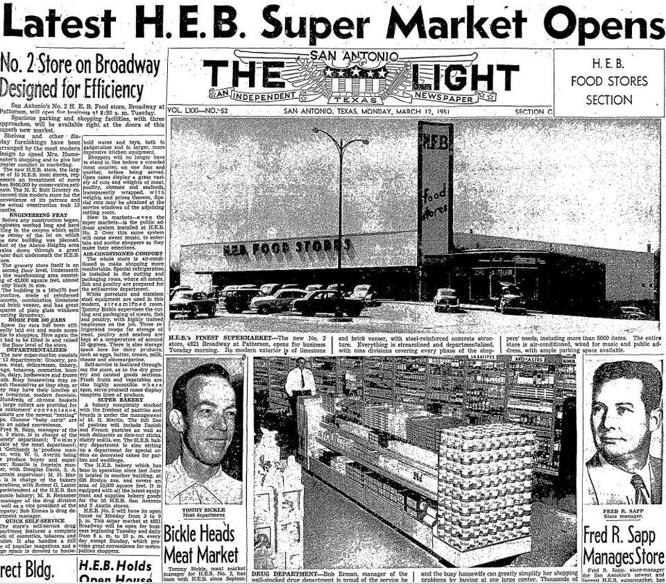 H-E-B opened first San Antonio stores 81 years ago this month