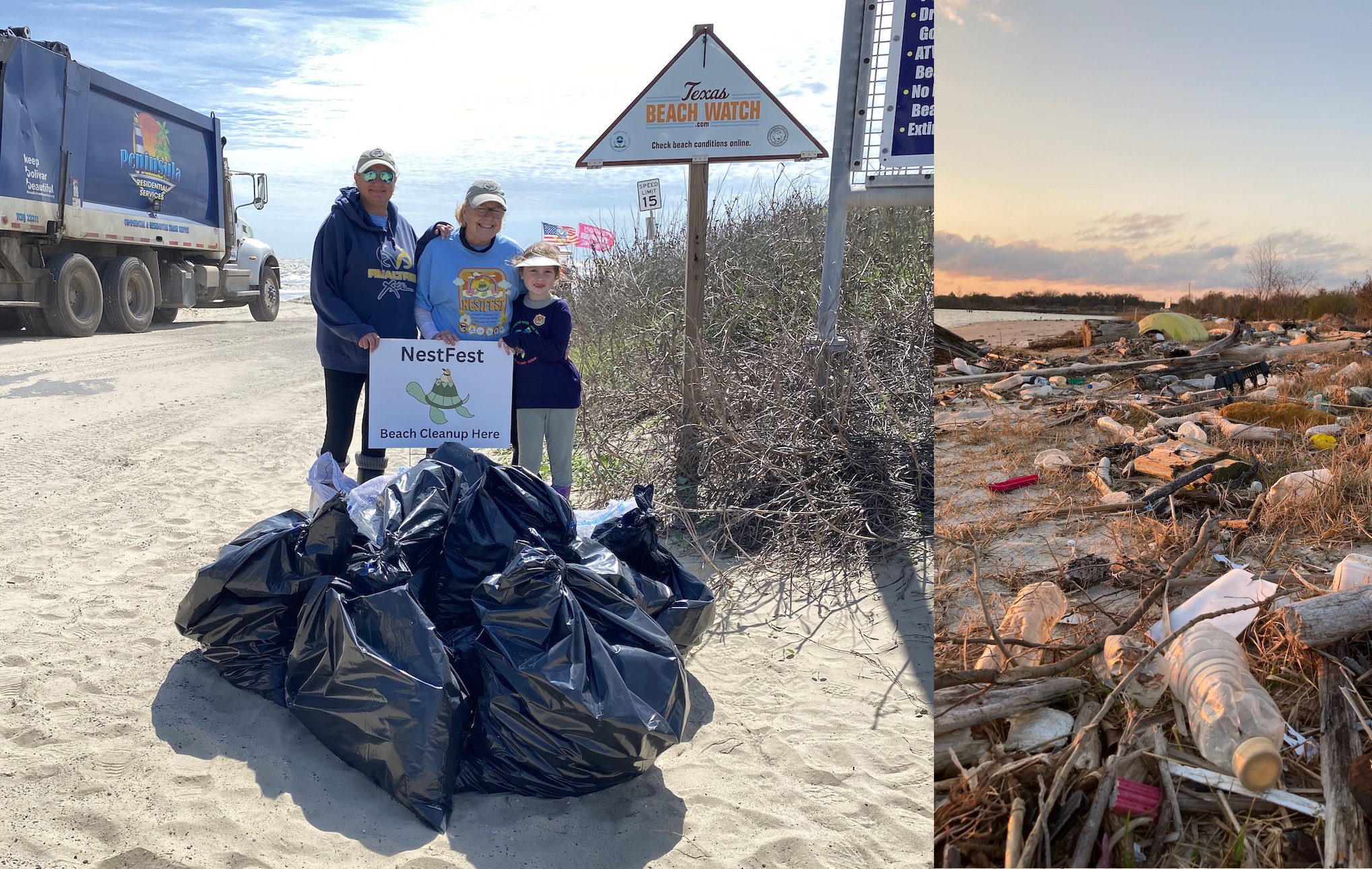 Volunteers battle huge trash problem along Texas coast