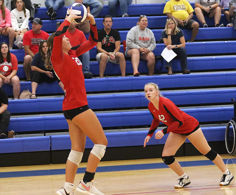 TUESDAY VOLLEYBALL: Warriors honor Sue, beat Barry