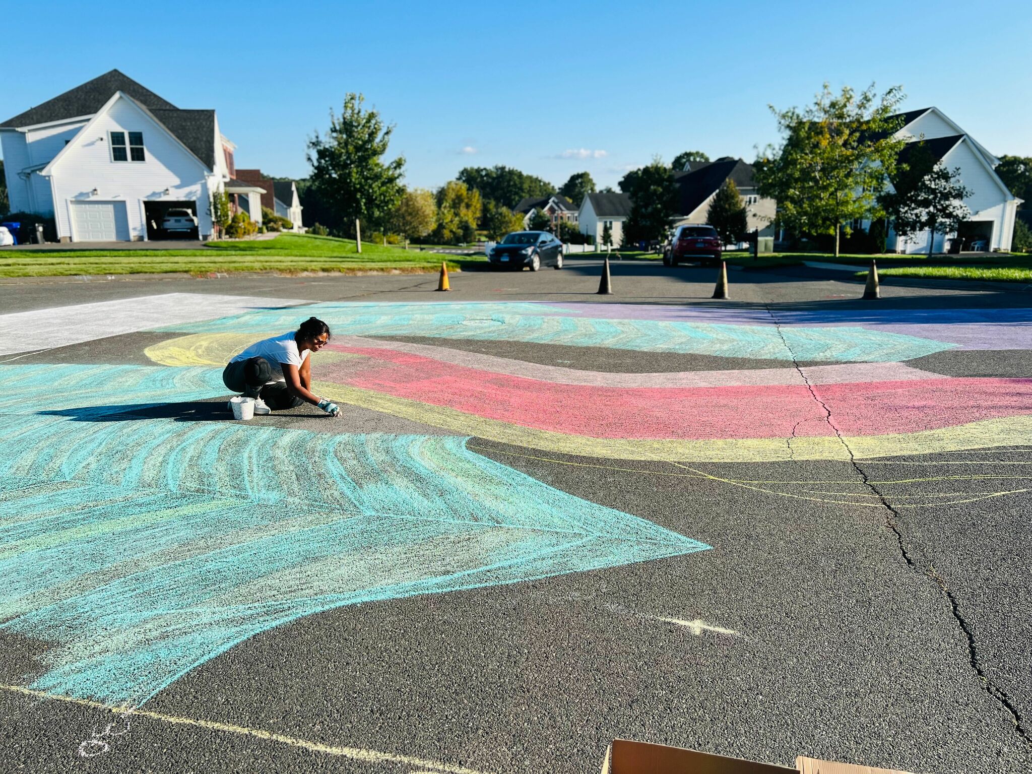 CT artist looks to break Guinness World Record for largest chalk mural