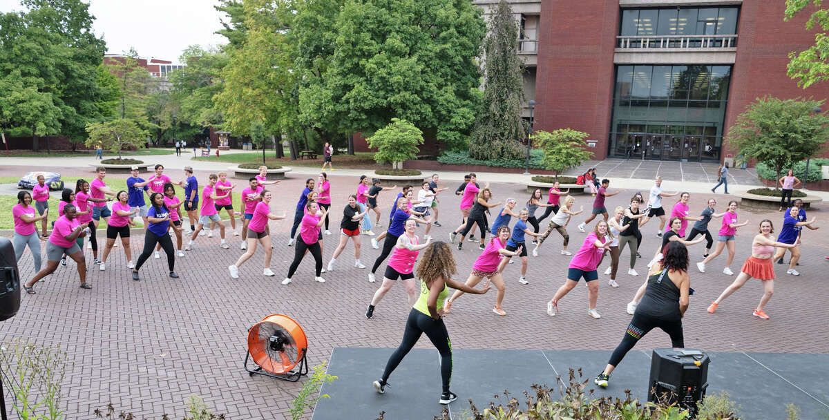 SIUE energizes campus with Zumba on the Quad event