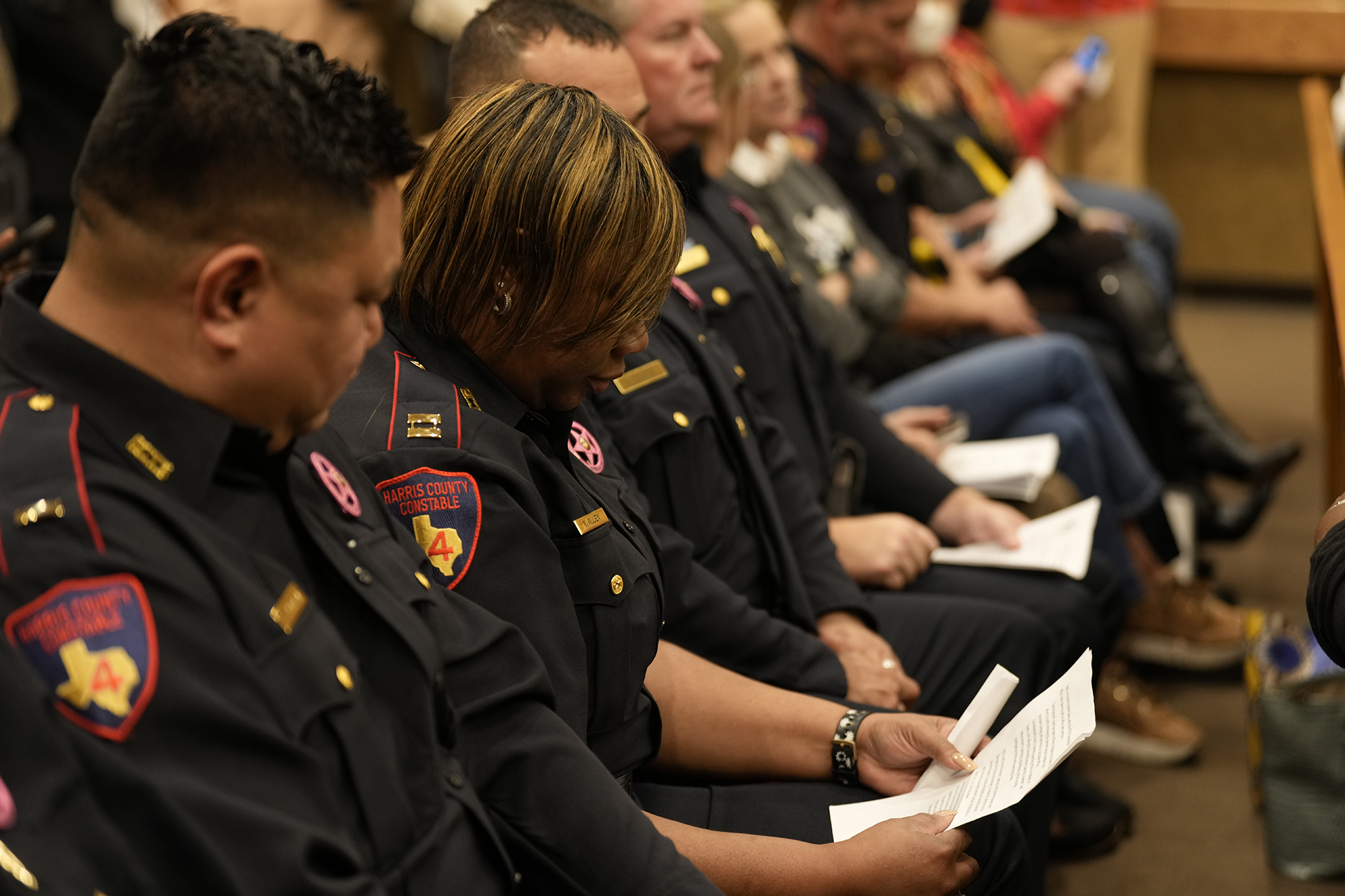 Why can Harris County deputy constables protest in uniform?