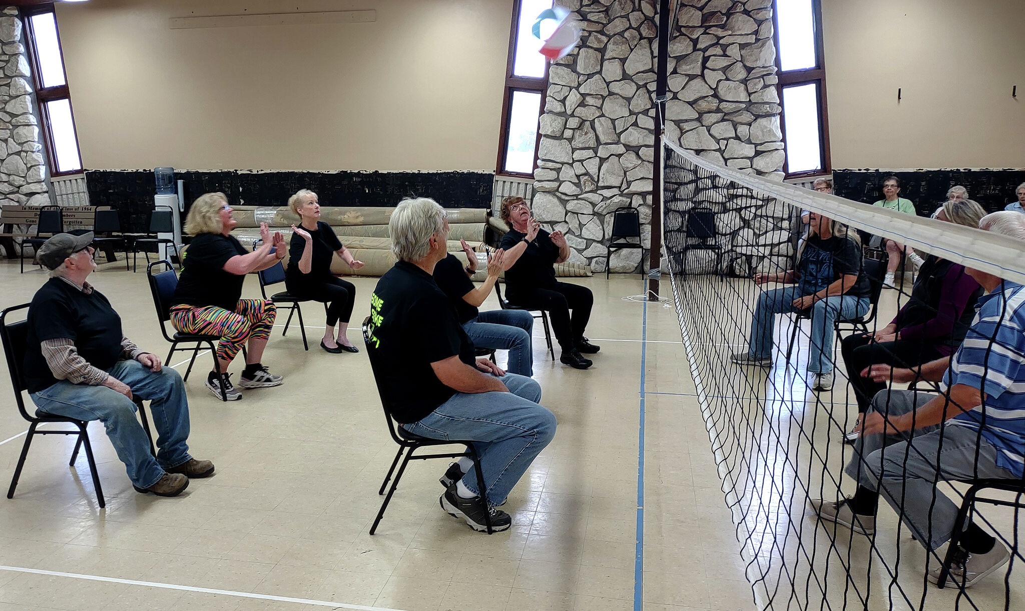 Chair volleyball takes off at Wagoner Center