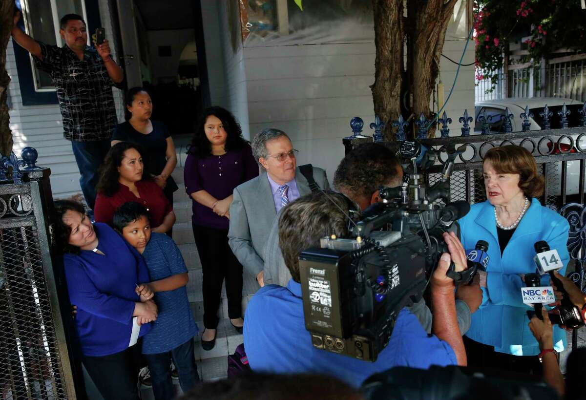Mom deported by Trump, saved by Feinstein, cried at senator’s memorial